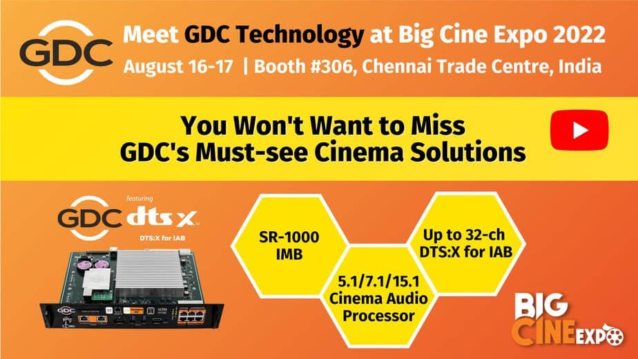 Meet GDC Technology at Big Cine Expo 2022 | GDC Technology