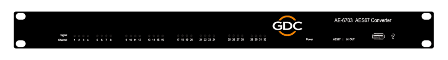 AES67/AES3 32+32채널 양방향 컨버터 | GDC Technology
