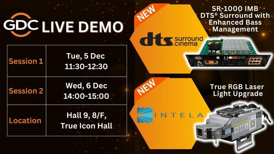 CineAsia 2023 DTS Surround Cinema Demo | GDC Technology