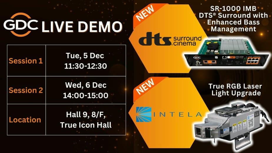 CineAsia 2023 DTS Surround Cinema Demo | GDC Technology